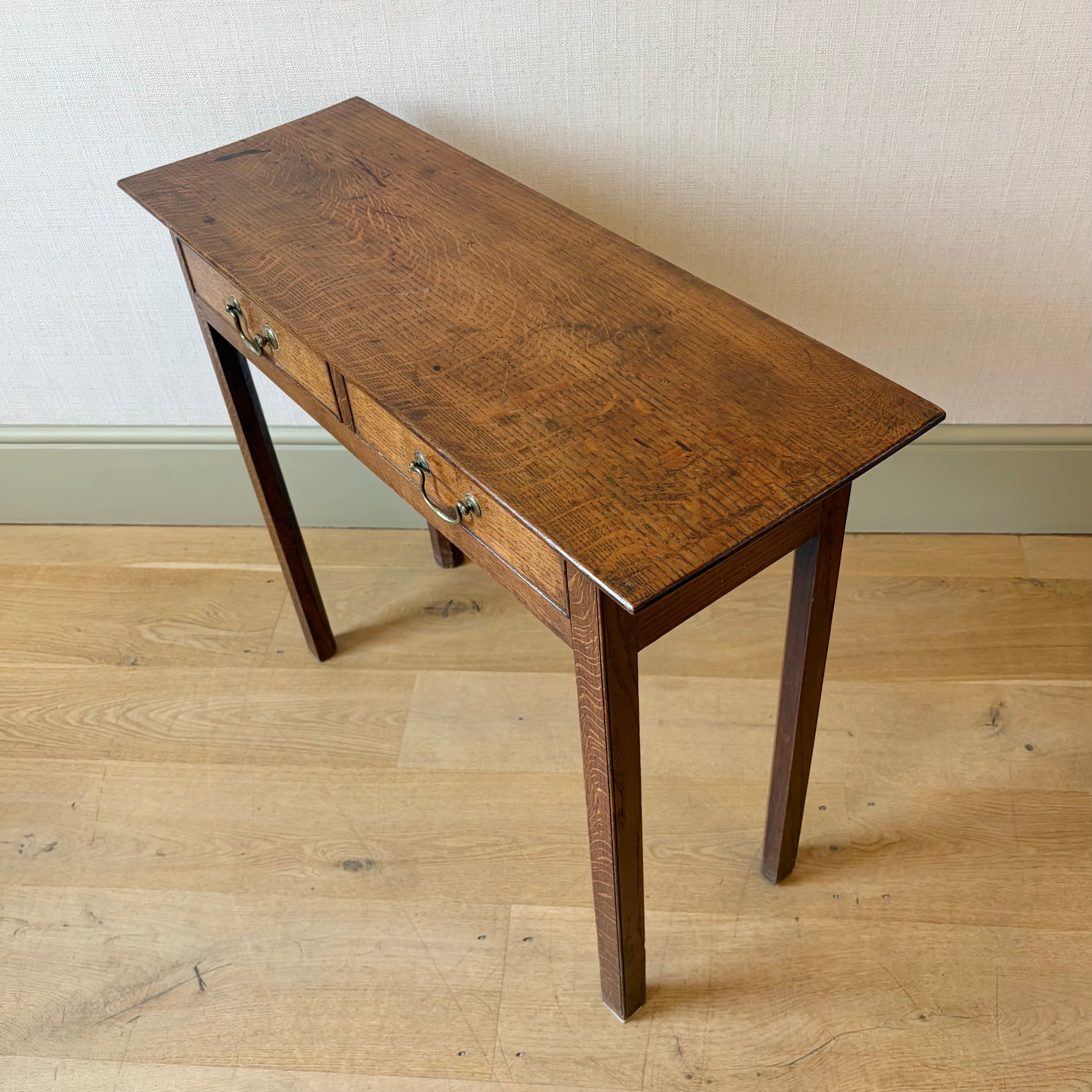 Georgian Oak Two-Drawer Lowboy Table, England, Circa 1800 – McWhirter ...